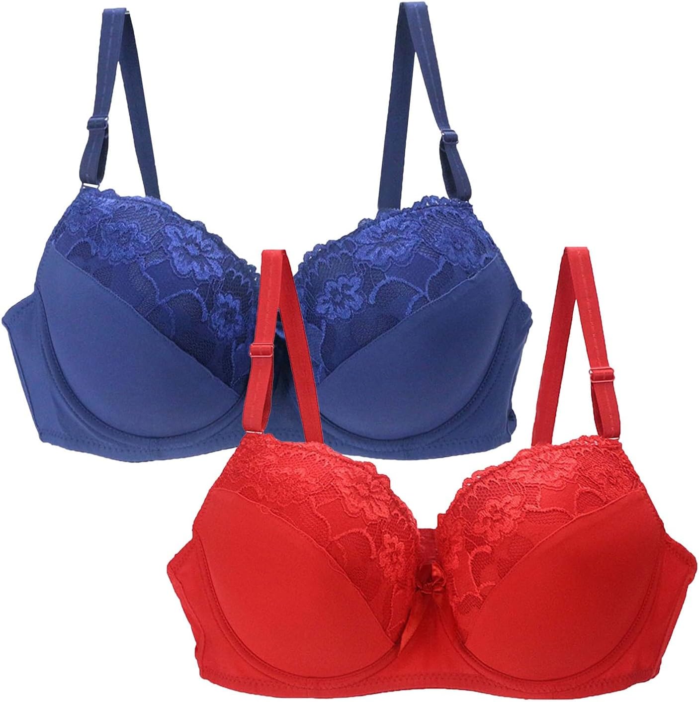 Amazon | [mimii] 女性用下着 34/75 36/80 38/85 40/90 42/95 44/100 BCDE カップ ブラジャー セクシー レース ブラジャー 女性用 ...