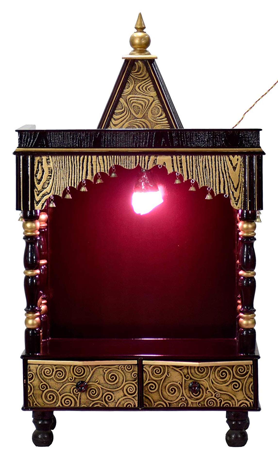 Buy Makan Wooden Temple/Home Temple/puja mandir/Wooden Temple/Temple ...