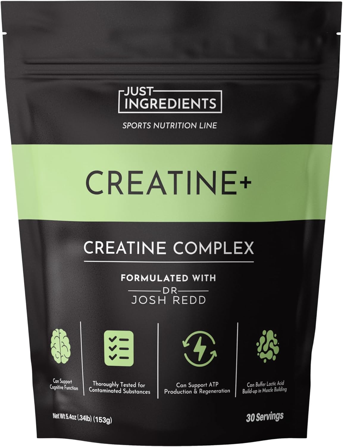 Amazon.com: JUST INGREDIENTS Creatine Monohydrate Powder with Rejen ...