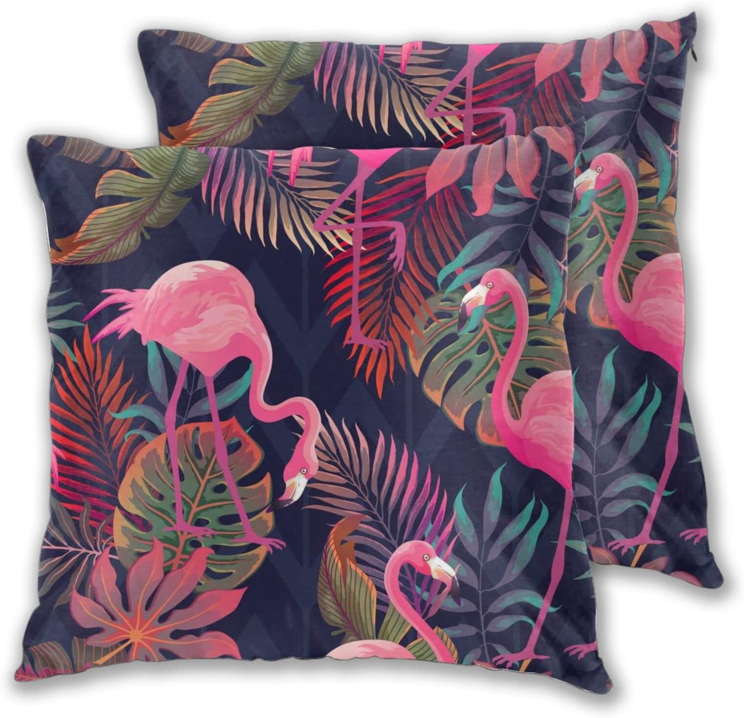 Amazon.com: HOMFREEST Summer Flamingo Pillow Covers 12x20 Inch Hello ...