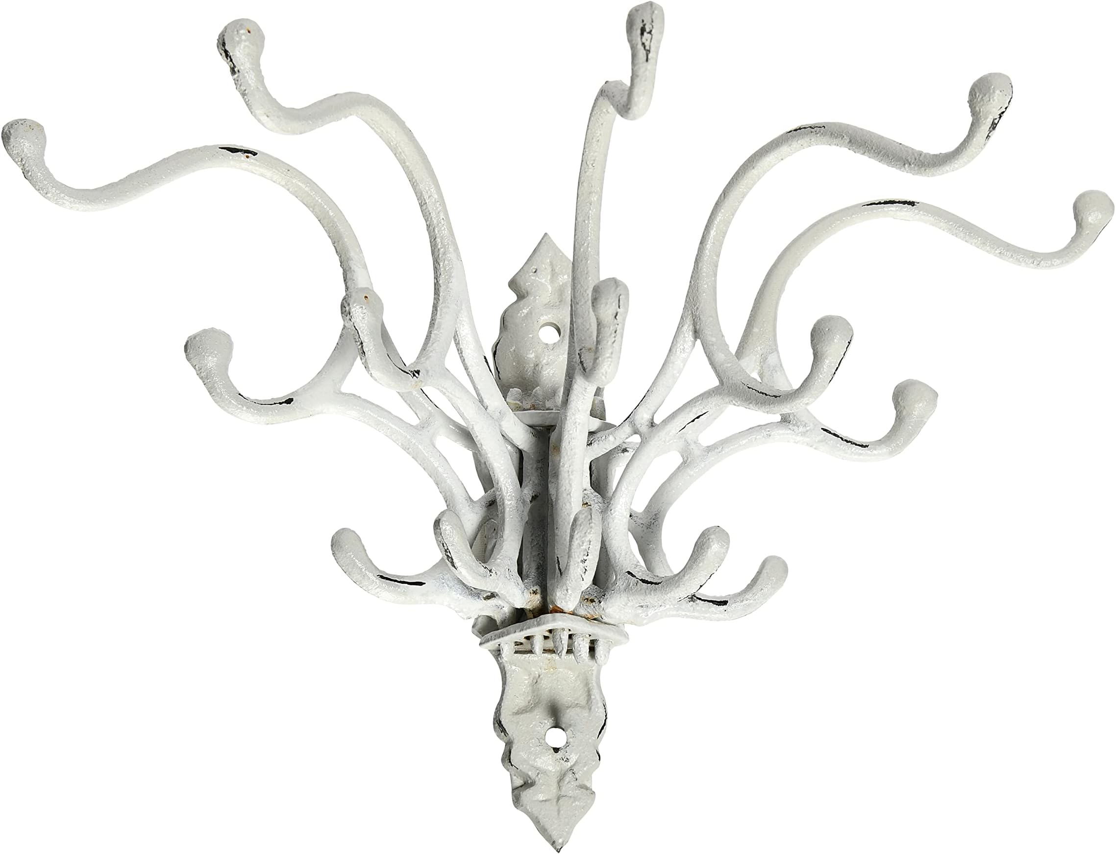 Amazon.com: Creative Co-Op Antique Decorative Cast Iron Multi Hook Wall ...