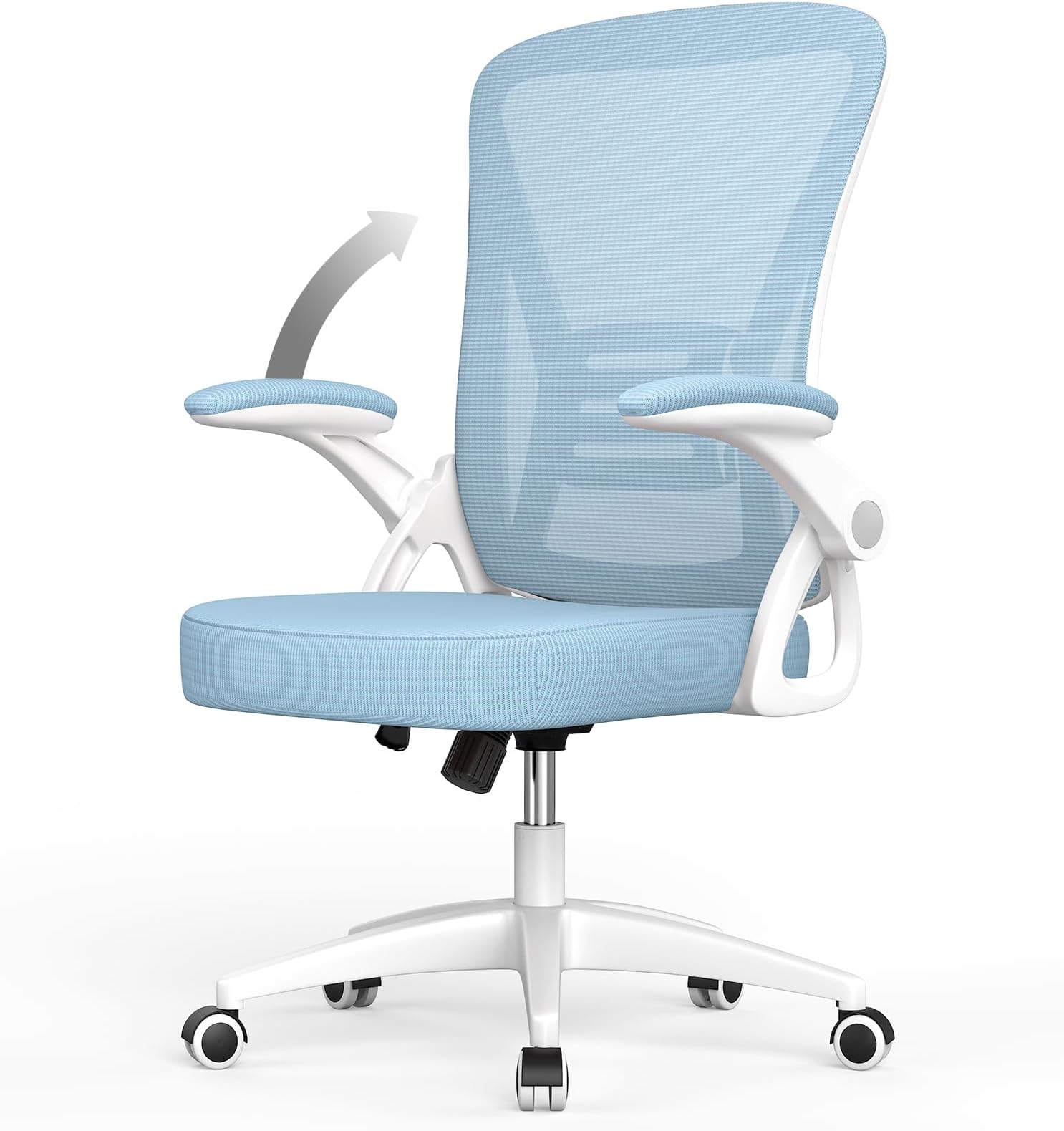 naspaluro Chaise Bureau avec Accoudoir Réglable, Fauteuil Ergonomique ...