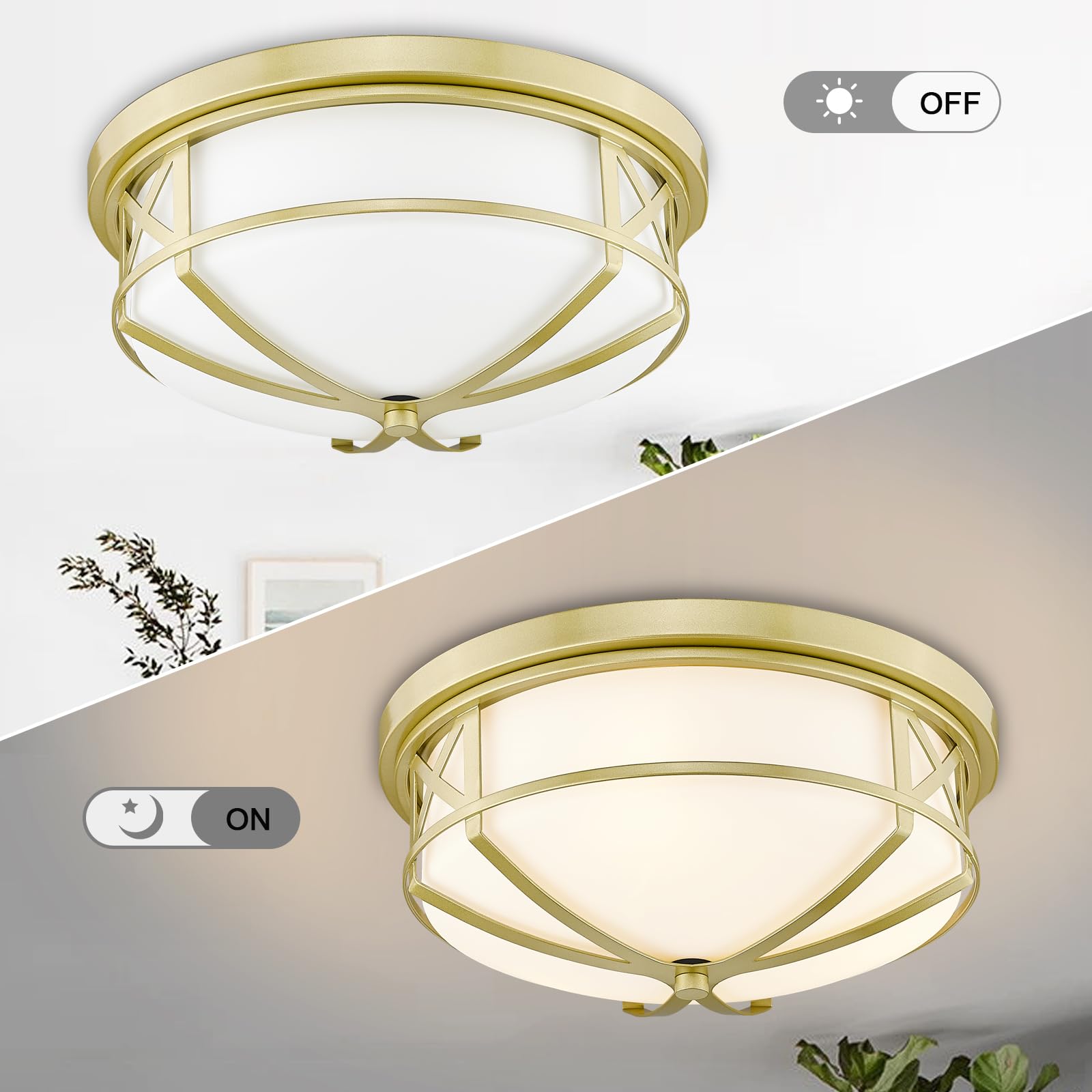 Snapklik.com : Darkaway 15inch Ceiling Light Fixtures Large Flush Mount ...