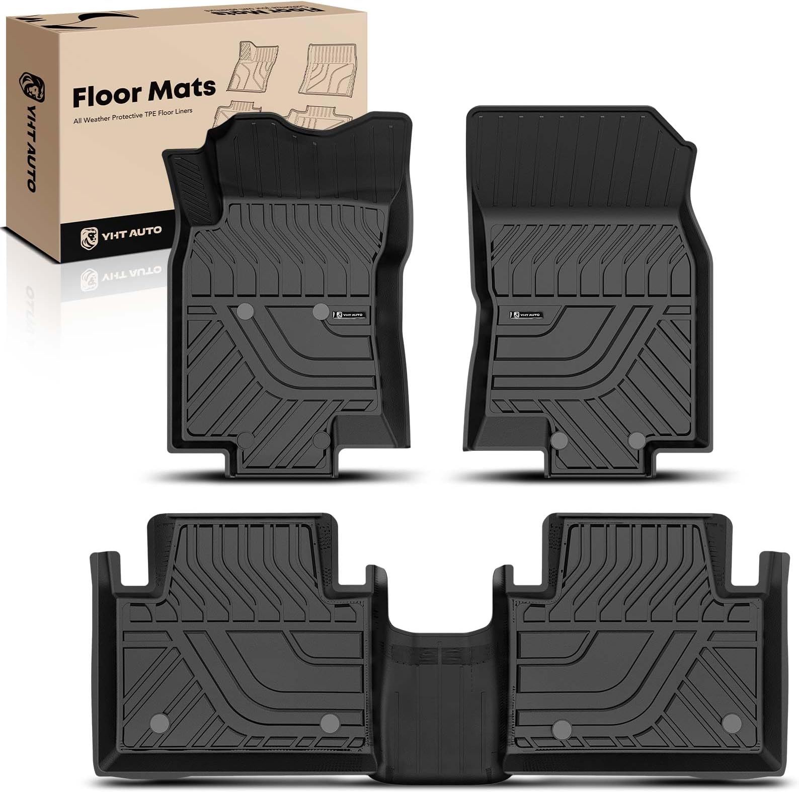 Amazon.com: YHTAUTO Floor Mats Fit 2014-2019 Nissan X-Trail, TPE All ...