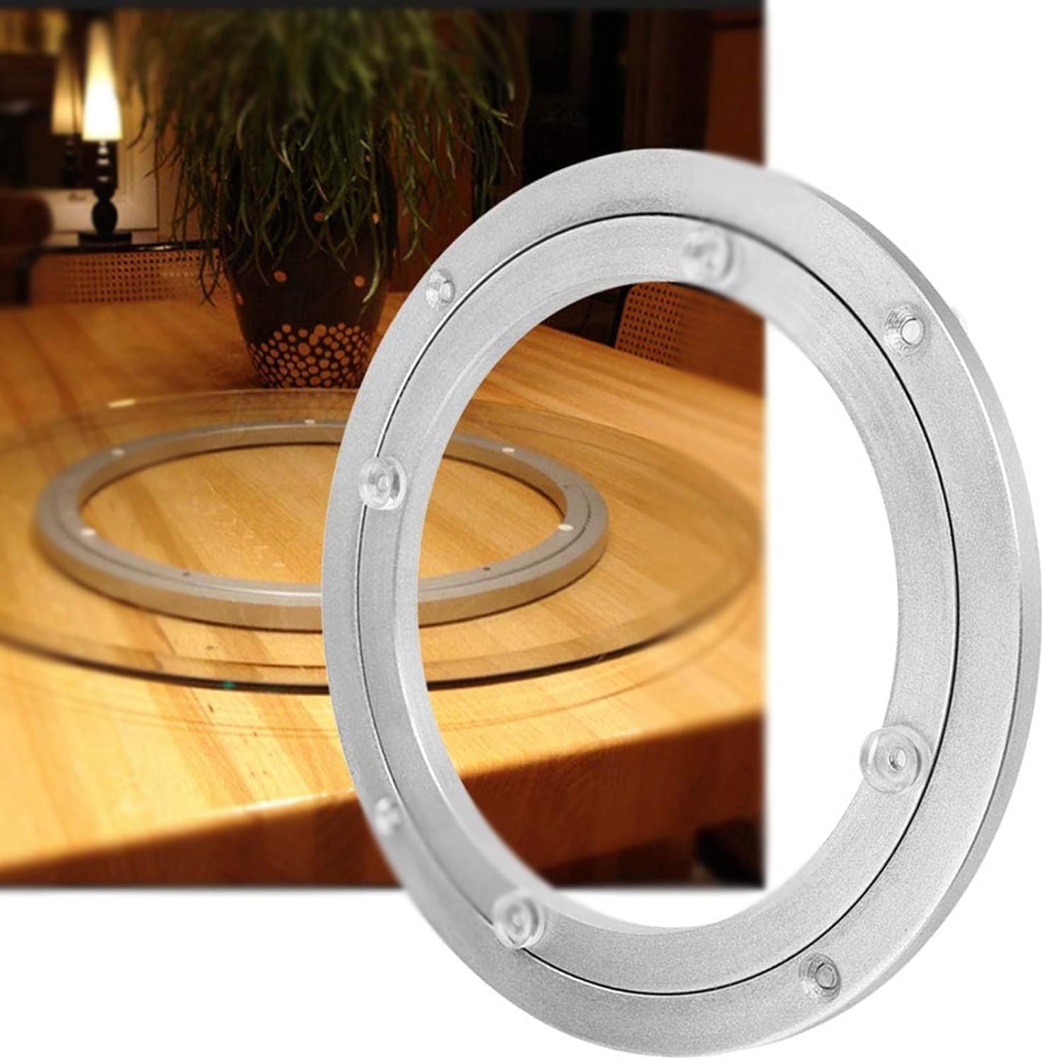Amazon.com: Table Turntable Base Bearing,Heavy Duty Aluminium Rotating ...