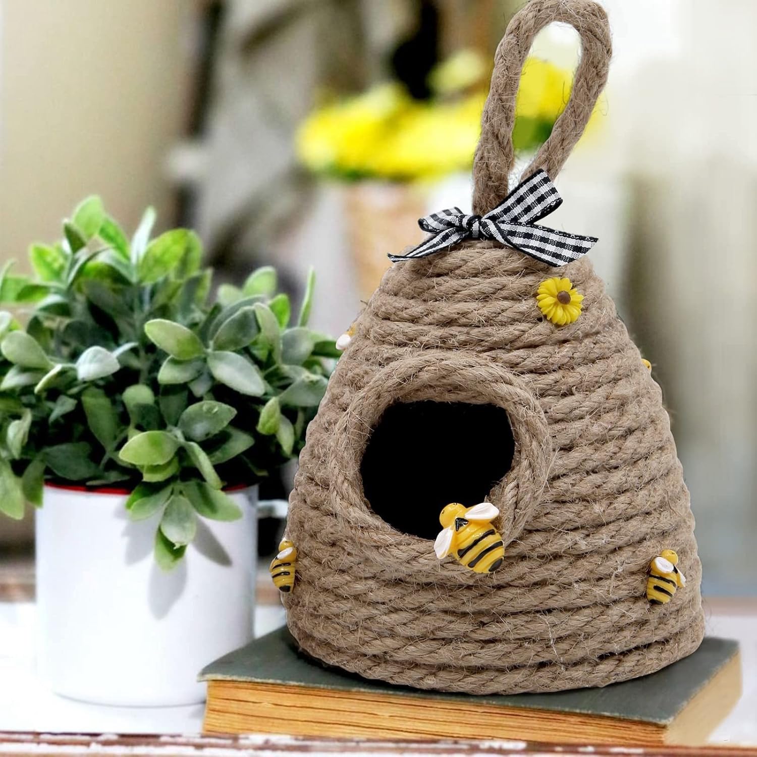Amazon.com: Bee Hive Decor Honey Bee Tiered Tray Decor Bumble Bee ...
