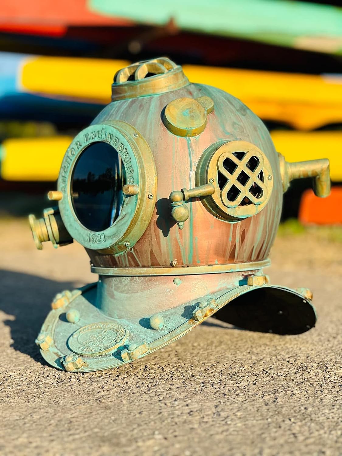 Amazon.com : SKYNOTCH Anchor Engineering 1921 Diving Helmet | Scuba ...