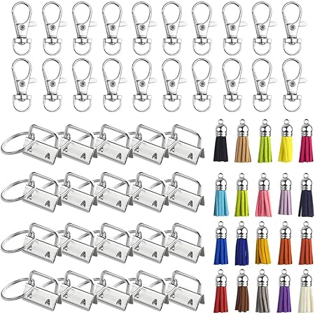 Amazon.com: 60 Pieces Key Fob Hardware Set, 20 Key Fob Hardware ...