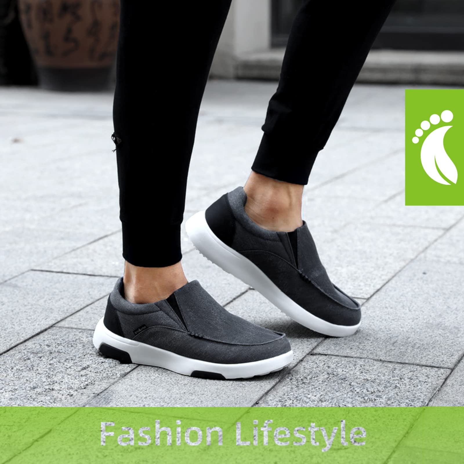 OrthoComfoot Boat Shoes Men,Comfortable Heel and Foot Pain Relief ...