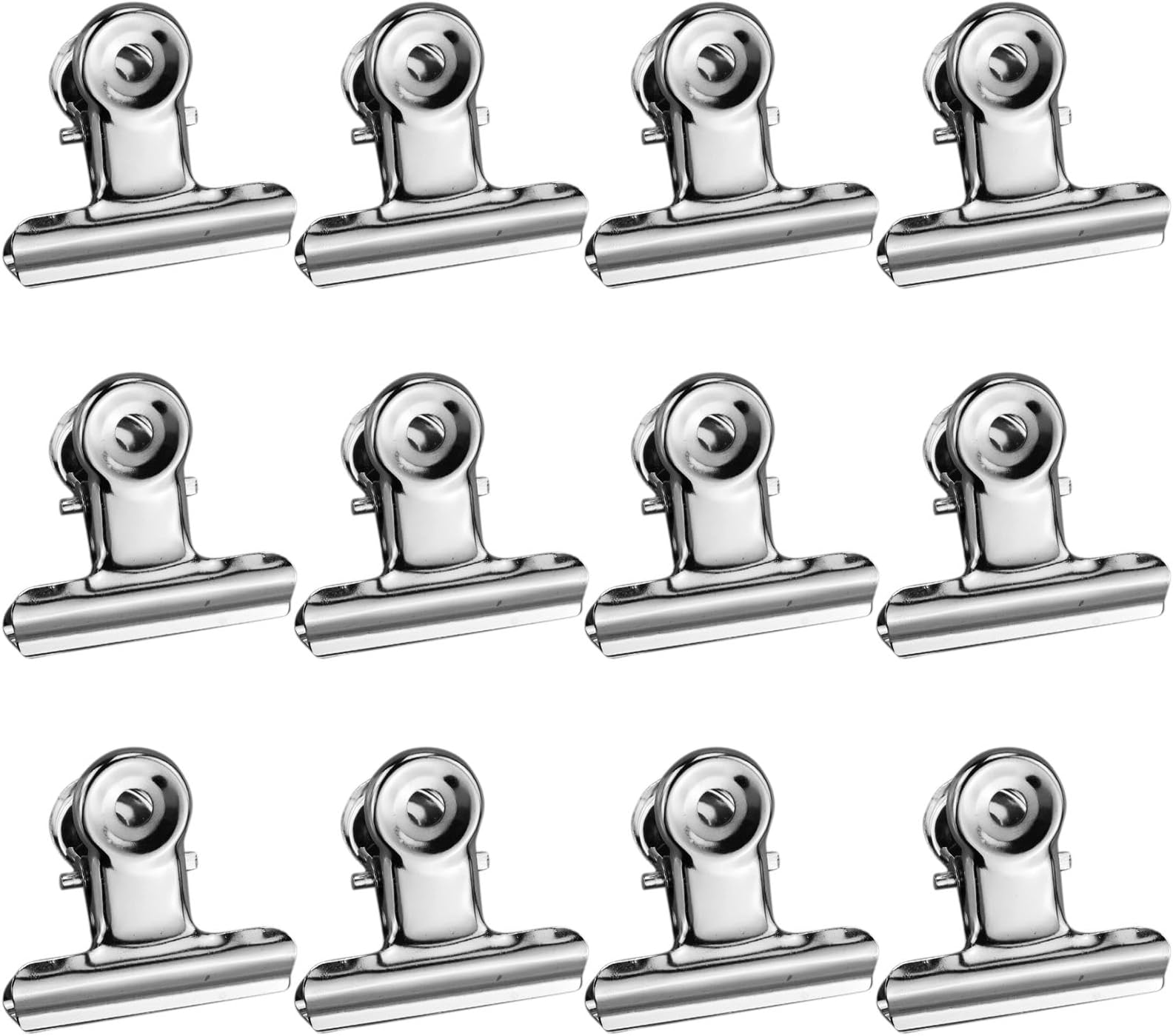 10 x Mini Bulldog Clips Letter Clips Grip Clips Chrome 22mm : Amazon.co ...