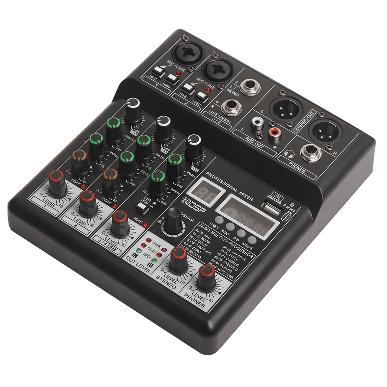 Snapklik.com : Dj Mixers, 4 Channel Audio Mixer, Sound Board