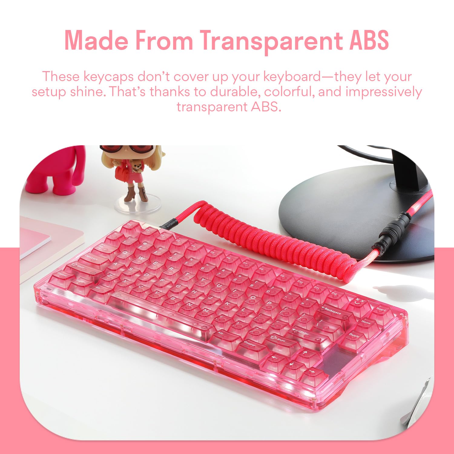 Snapklik.com : DROP + MiTo Keysterine Transparent ABS Keycap Set R2 ...