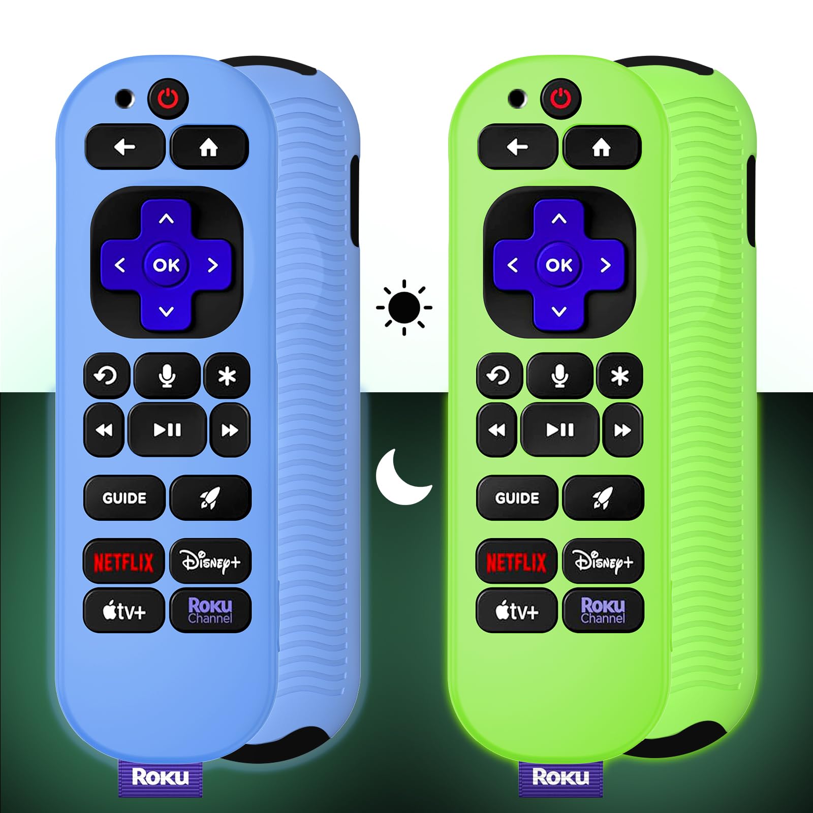Amazon.com: [2 Pack]WADVCU for Roku Voice Remote Pro 2nd Ed./Edition ...