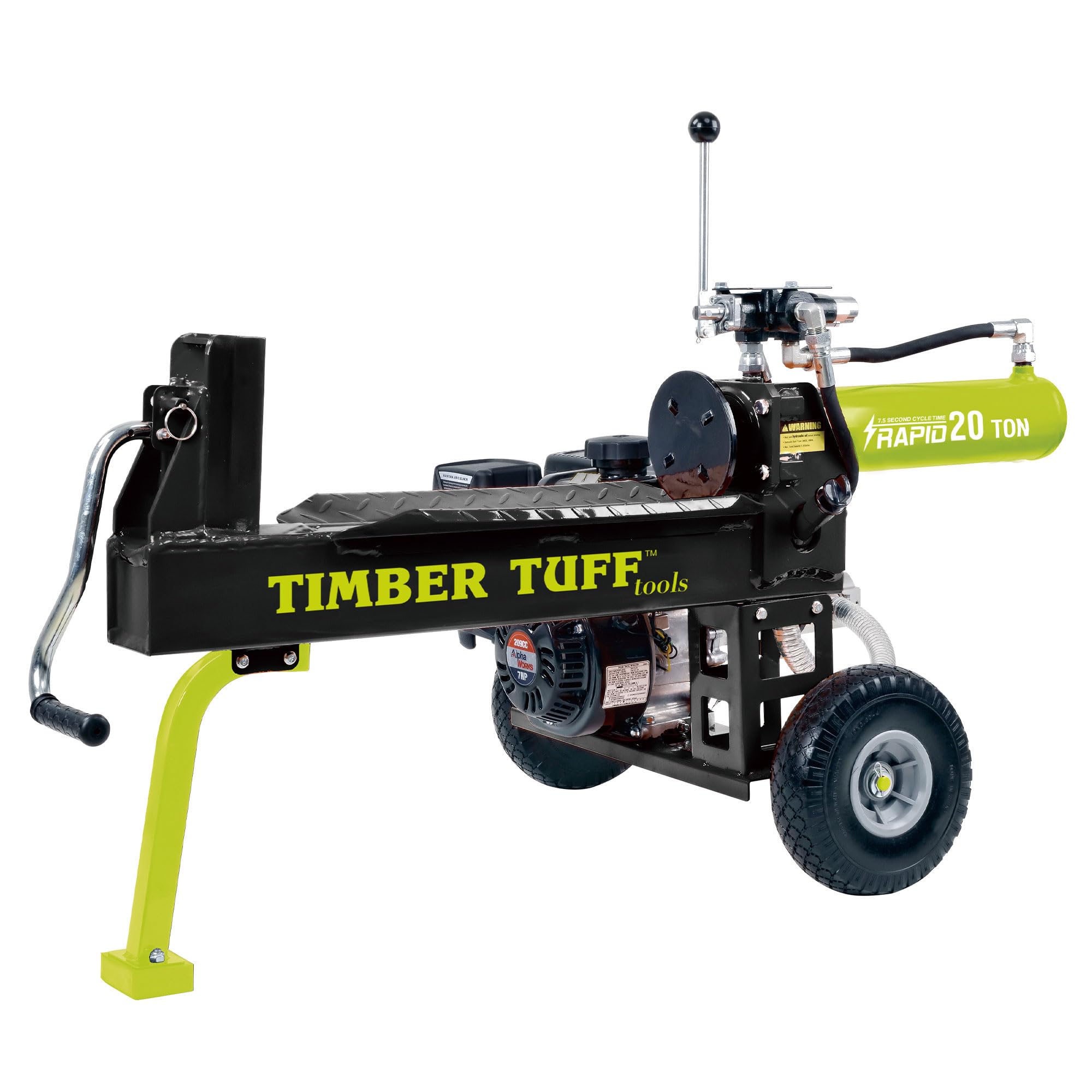 Amazon.com : Timber Tuff Gas Powered 20 Ton Wood Log Splitter, Portable ...