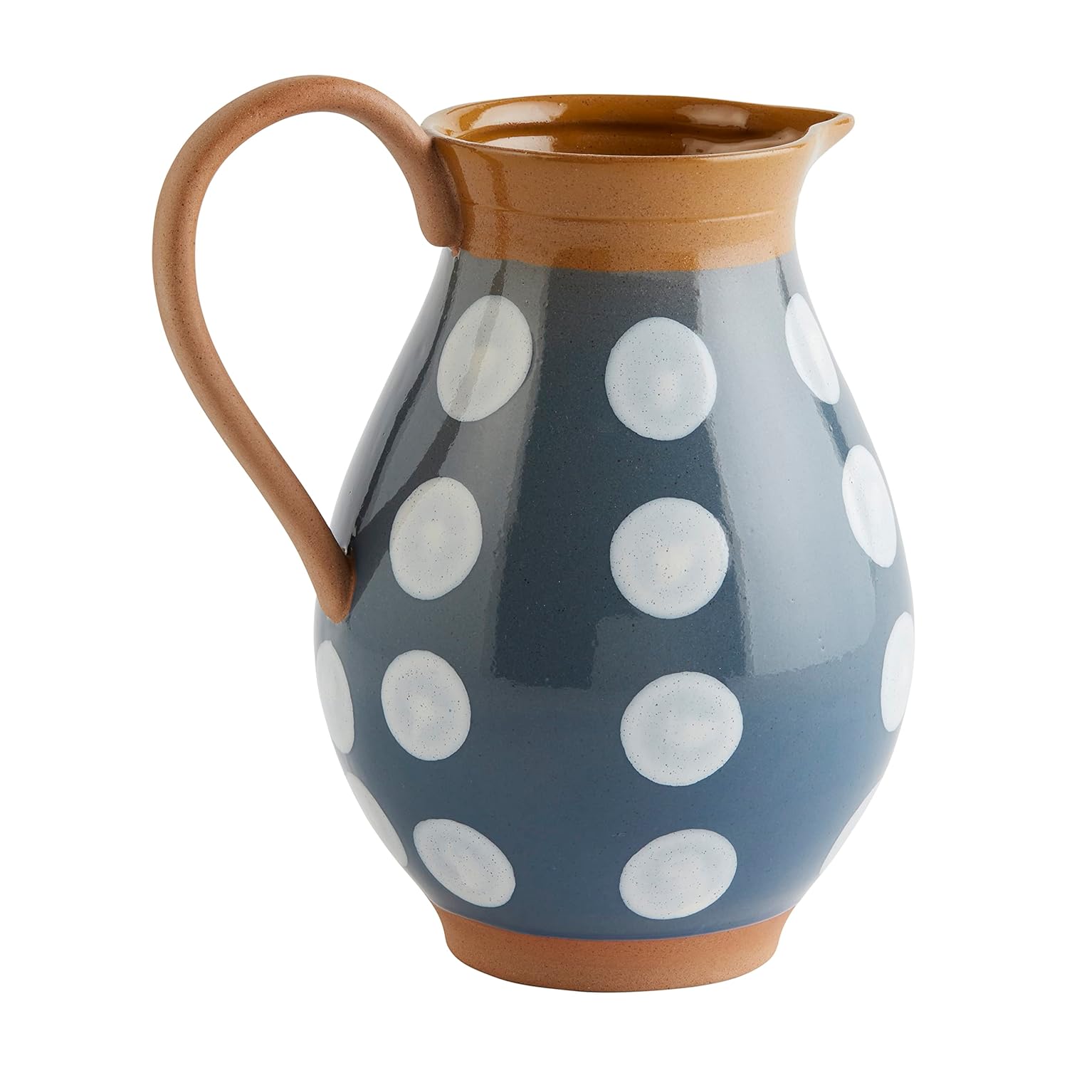 Amazon.com: Mud Pie Blue Dot Pitcher, 80oz : Home & Kitchen