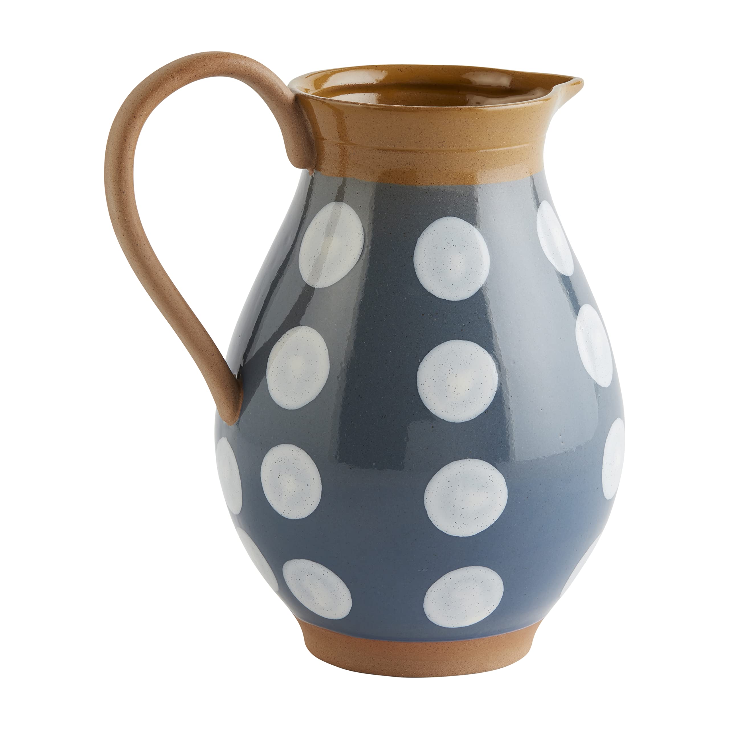 Amazon.com: Mud Pie Blue Dot Pitcher, 80oz : Home & Kitchen