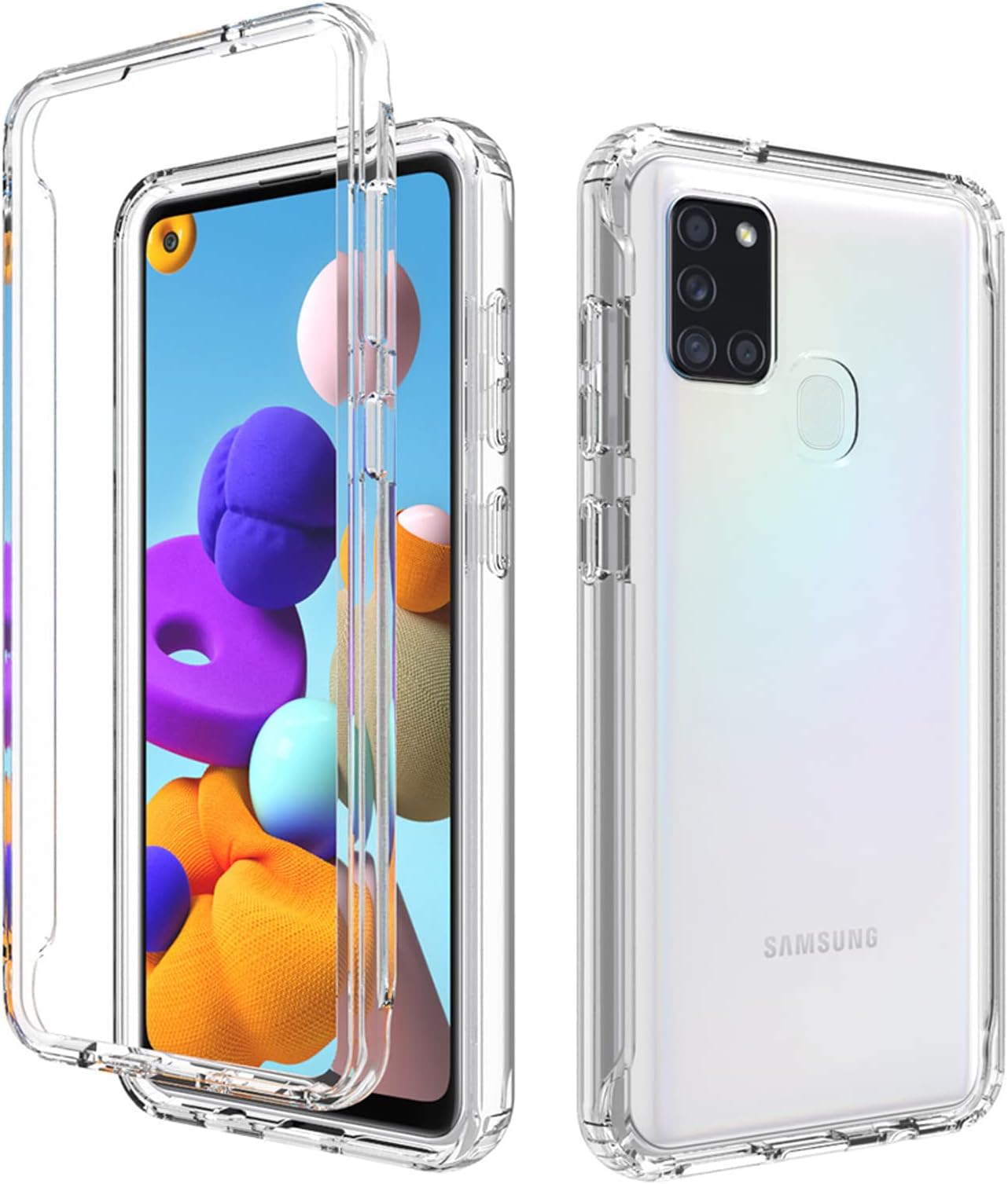 Amazon.com: Annymall Galaxy A21s Case US Version, Full Body A21s Phone ...