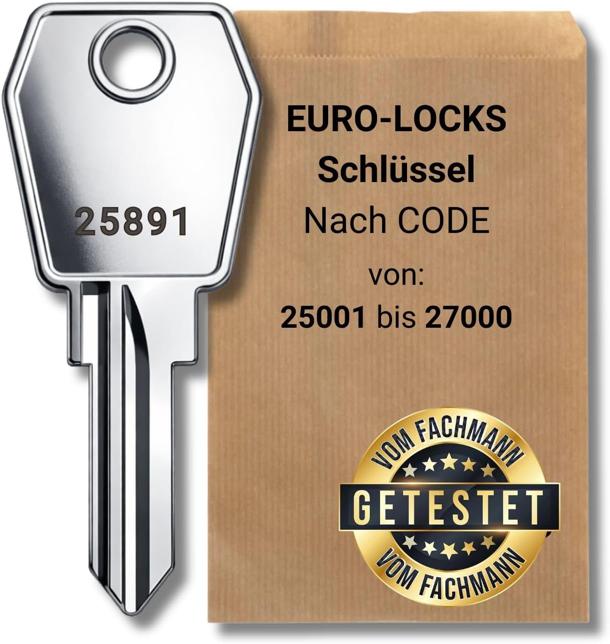 Replacement Key for Euro Locks (Code 25001 to 27000) - Replacement Key ...