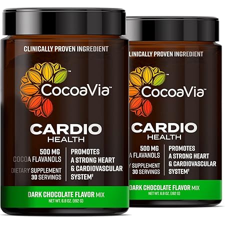 Amazon.com: CocoaVia Cardio Health Supplement, 30 Day, 500mg Cocoa ...