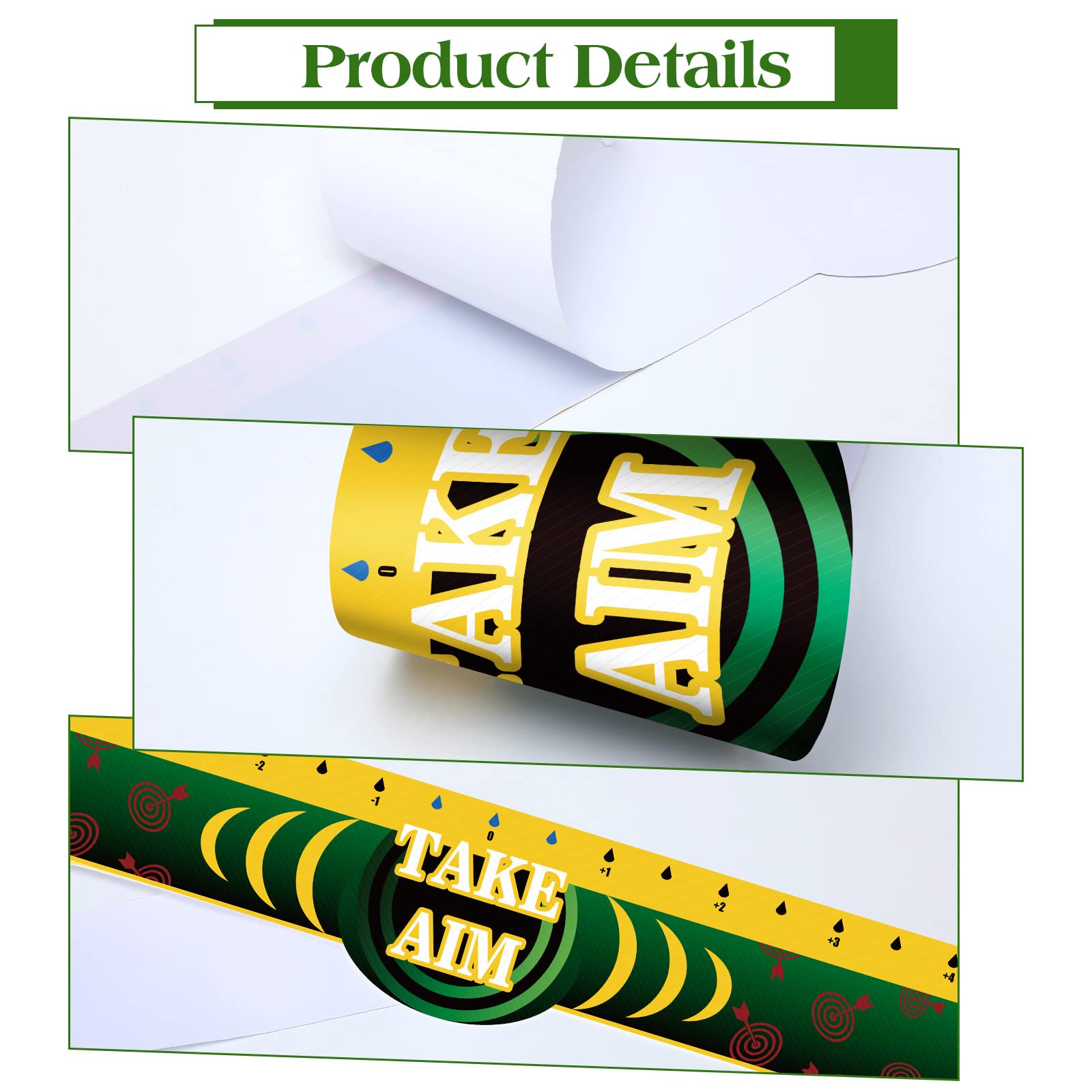 Snapklik.com : Jutom 2 Pcs Dart Throw Line PVC Toe Line Floor Stickers ...