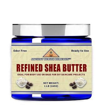 Amazon.com : Naturally Refined AFRICAN IVORY WHITE SHEA BUTTER BLOCKS ...
