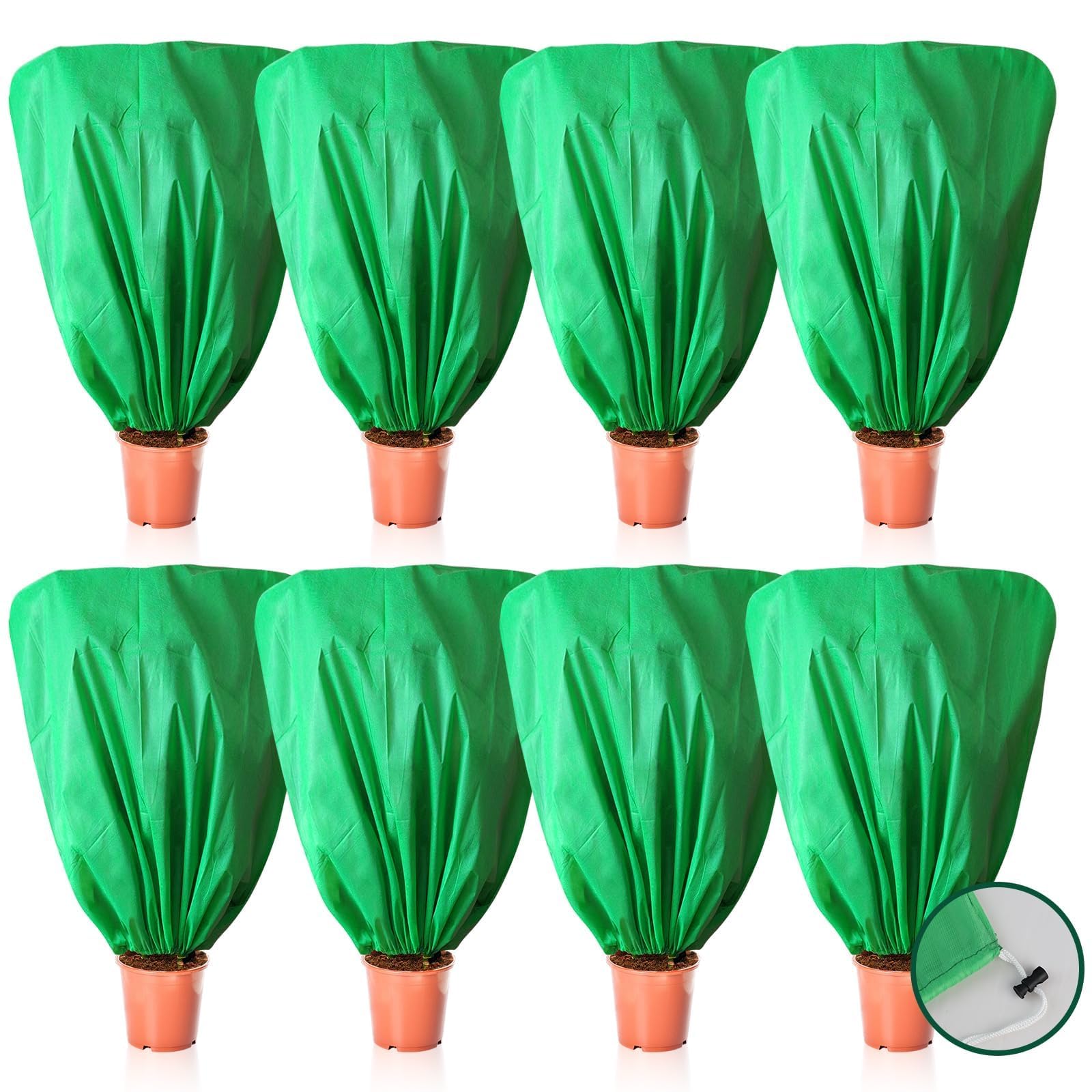Amazon.com : EYNDYN 8 Pcs Plant Covers Frost Protection Bag Winter ...