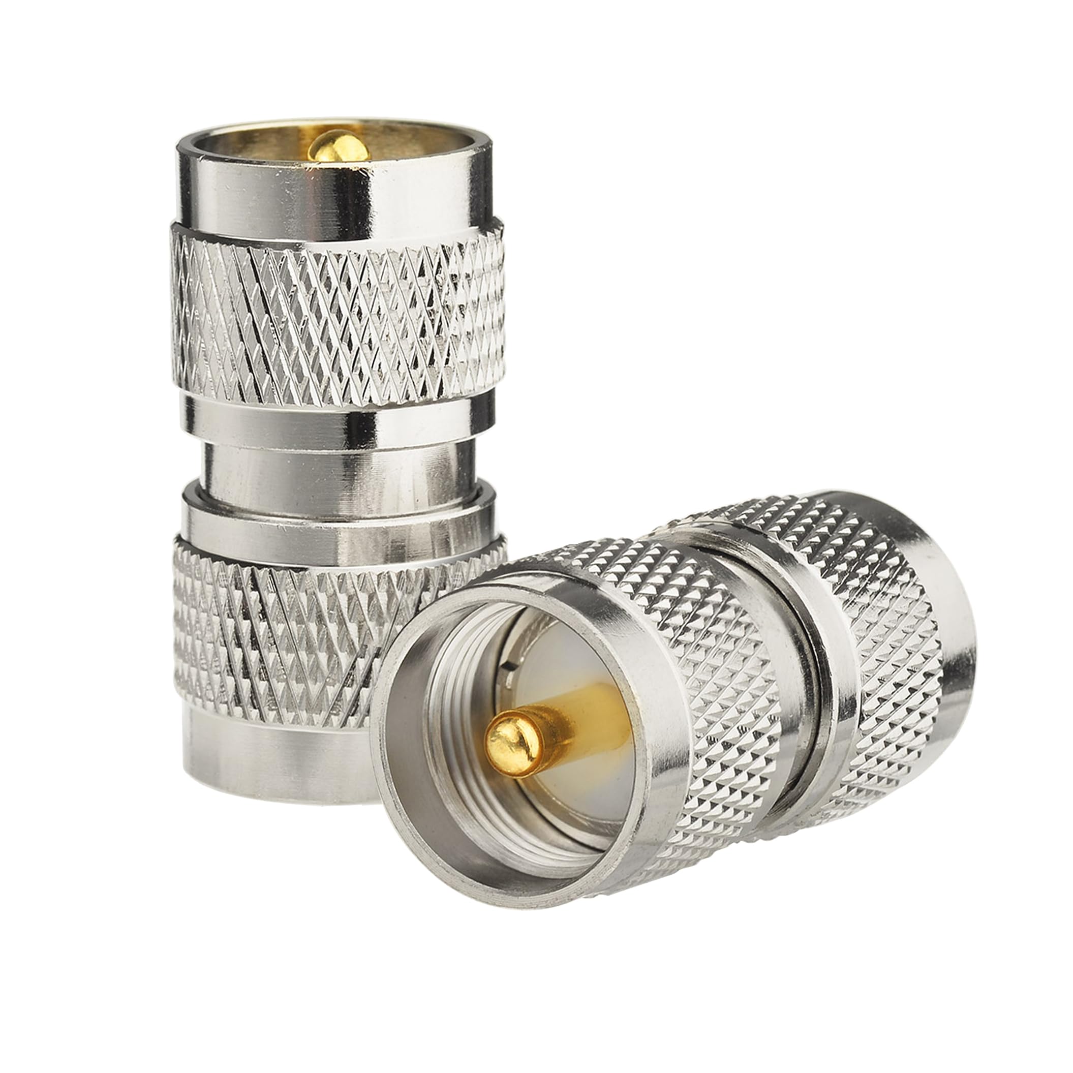 Amazon.com: Yuslao PL259 Coax Connectors UHF PL259 Male to Male Adapter ...