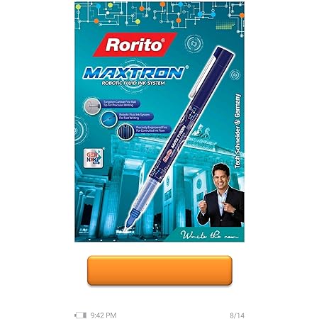 Rorito Maxtron Pen 5 Red 5 Green Pack of 10 pcs +1 First Click Writing ...