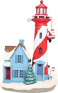 Amazon.com: Holiday Lighthouse #2 Series 2013 Hallmark Ornament : Home ...