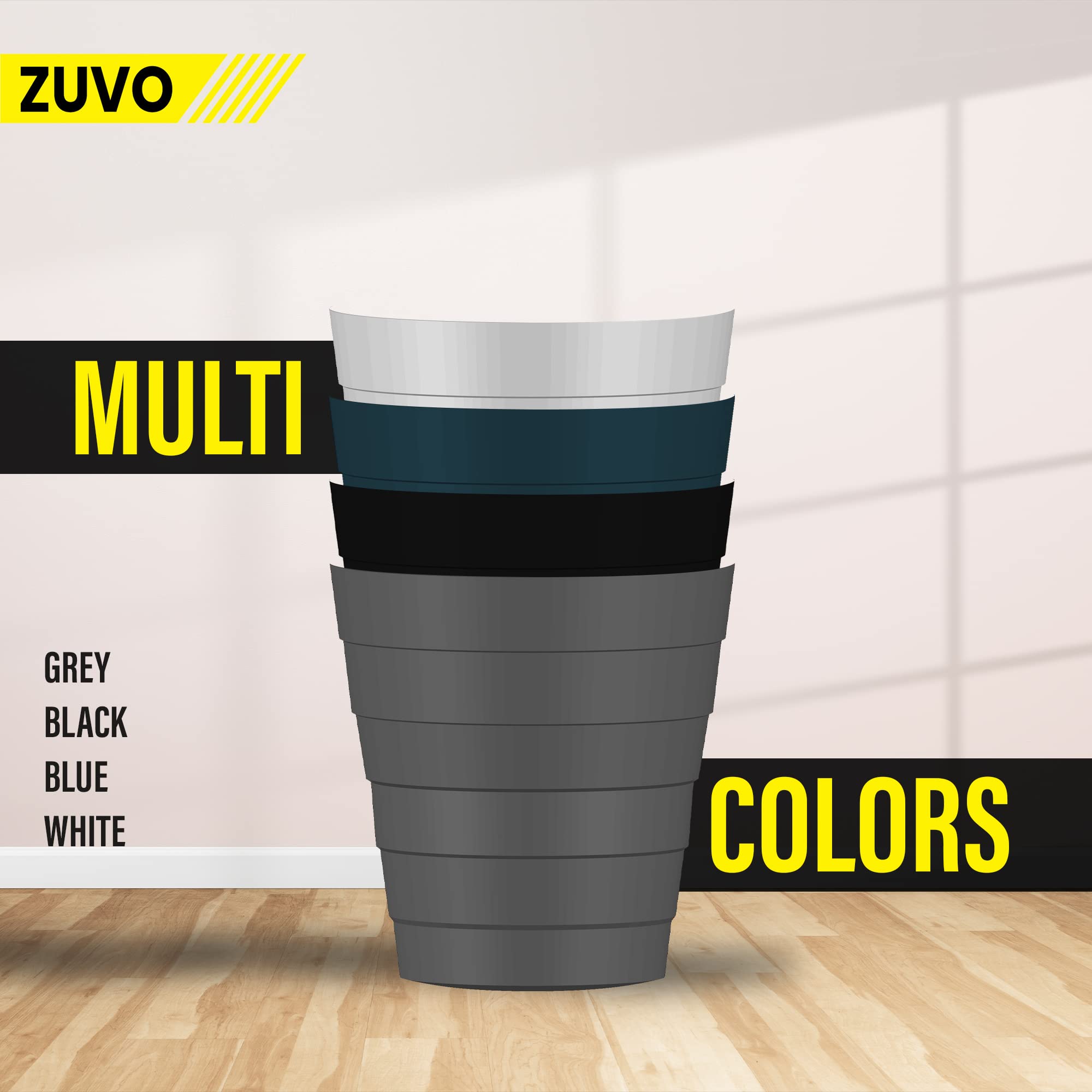 Snapklik.com : Zuvo Plastic Paper Bin 5L - Shatter-Proof Waste Basket ...