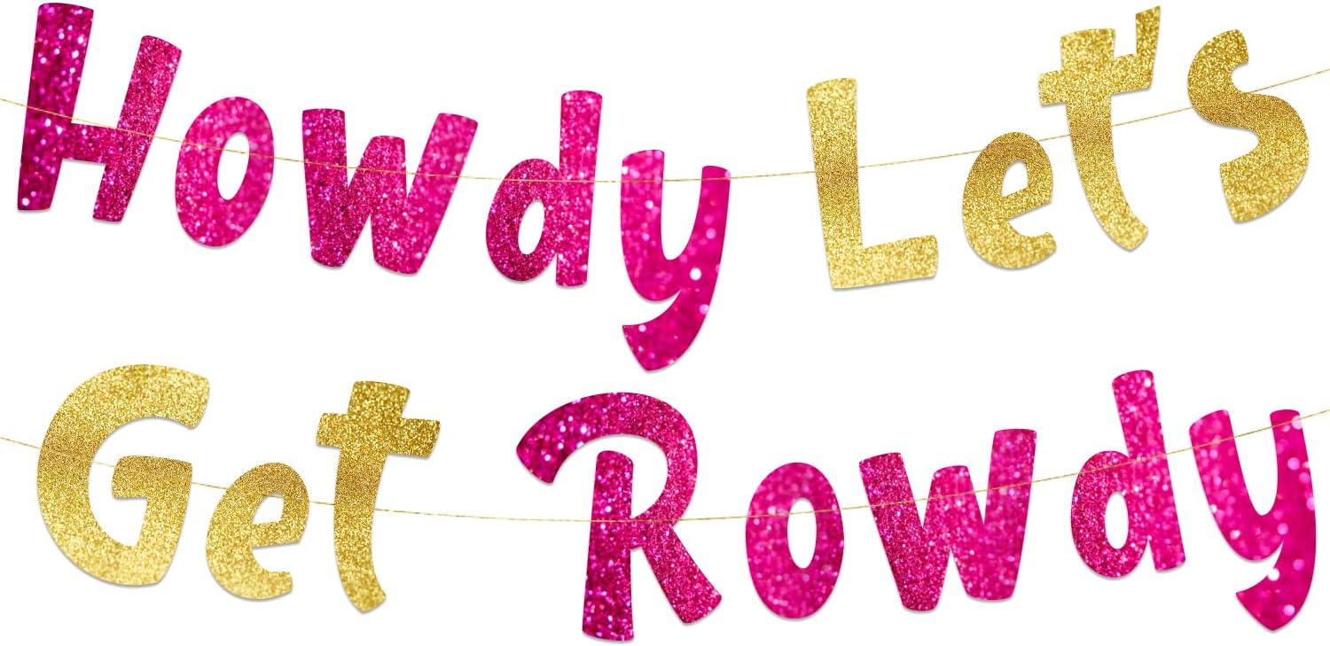 Amazon.com: Howdy Let’s Get Rowdy Cowboy Bachelorette and Bachelor ...