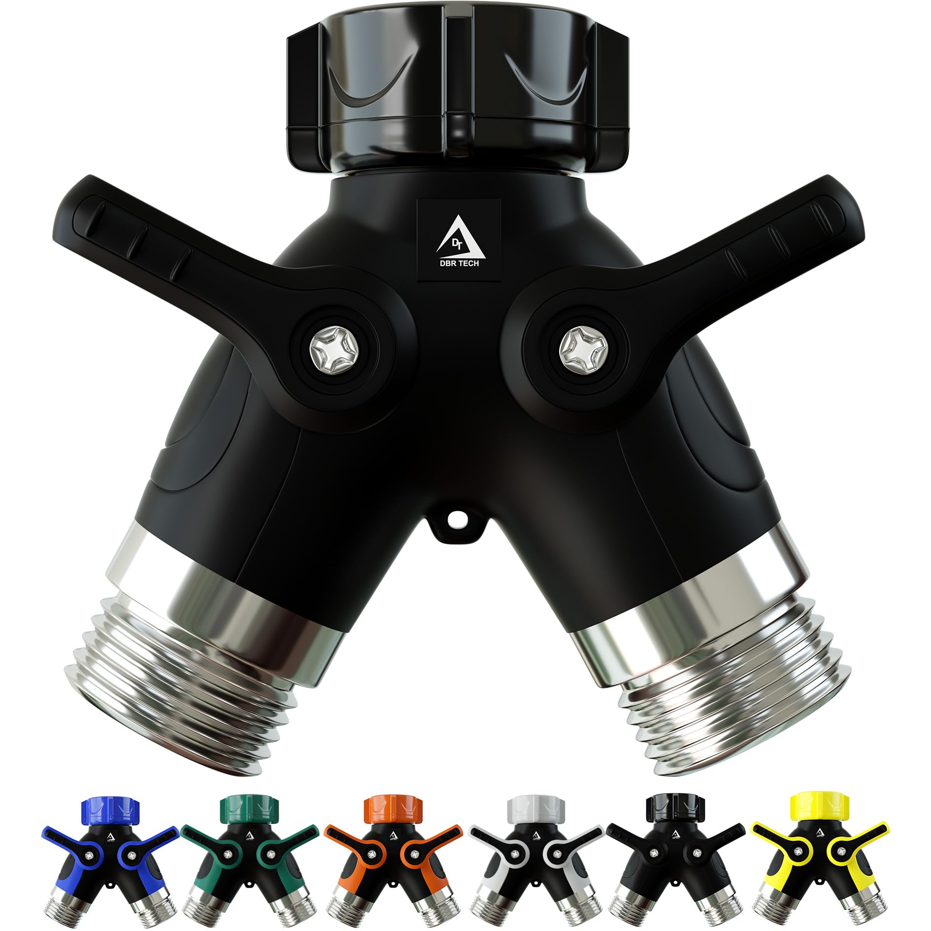 Amazon.com: Hose Splitter 2 Way, Heavy Duty Metal Connector, Two Way ...