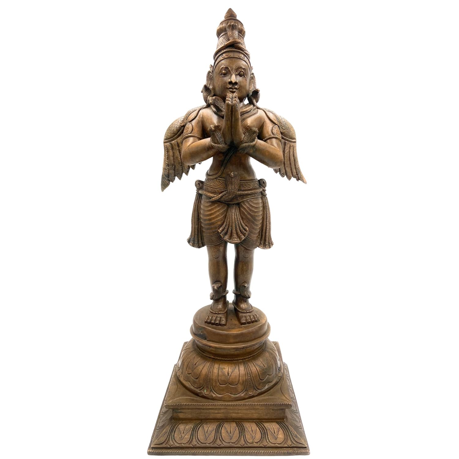 Buy South Indian Arts Bronze Panchaloha Garuda Idols Garuddev Statues ...