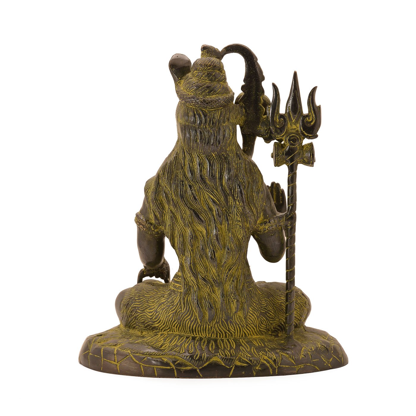 Buy Collectible India Brass Statue Idol of Lord Shiva Mahadev with ...