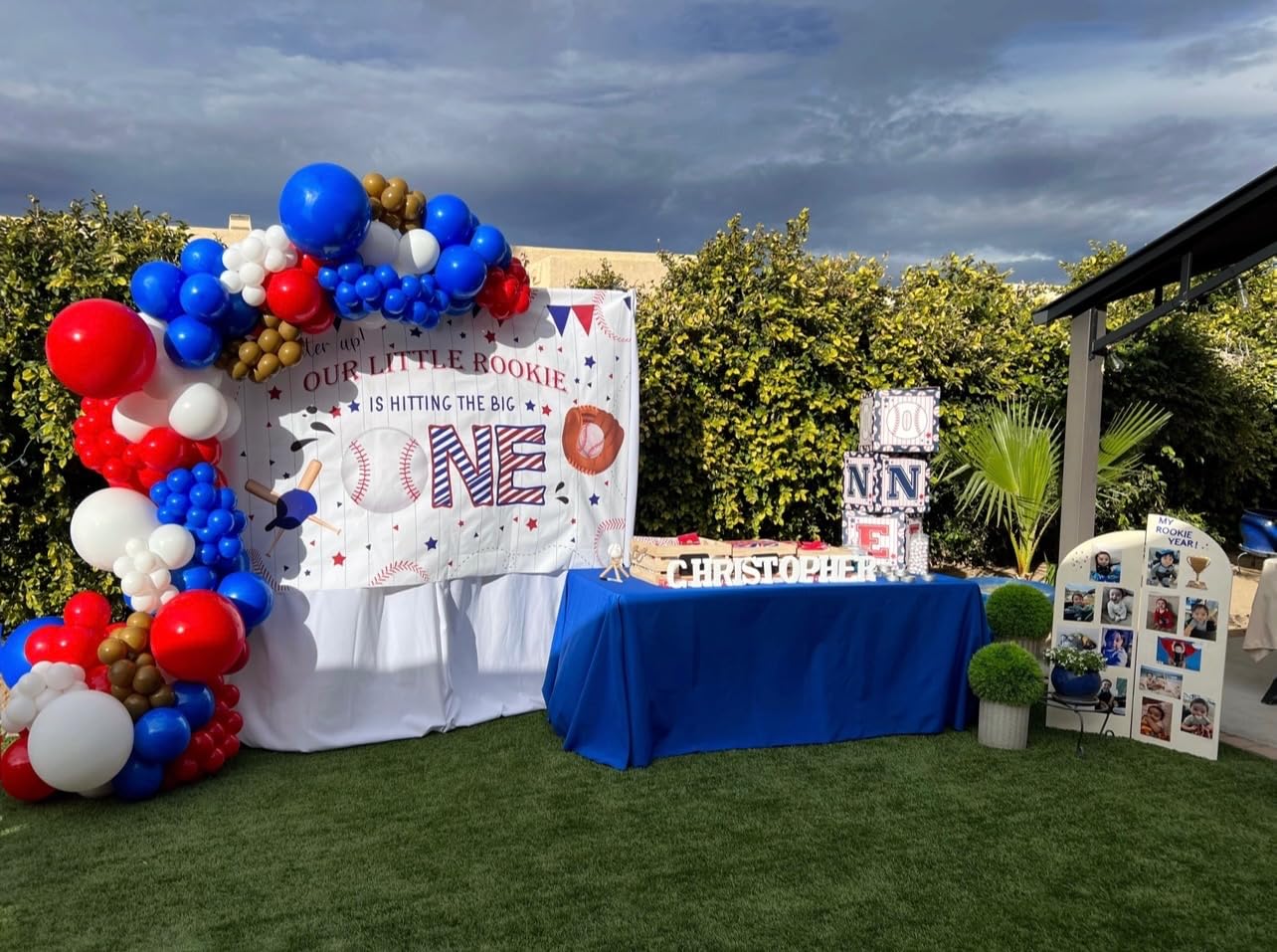 Amazon.com: Rookie of the Year 1st Birthday Decorations, Baseball Party ...