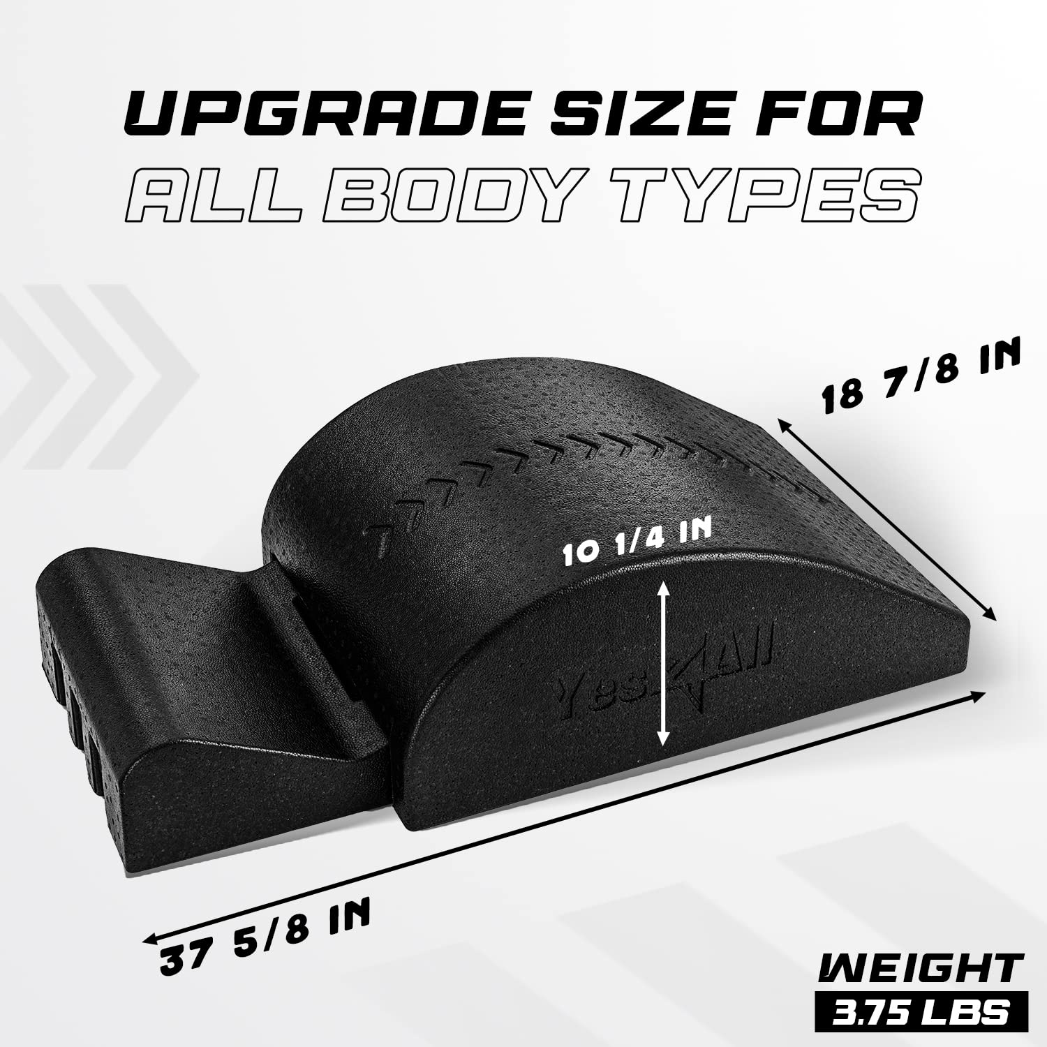 Yes4All Foldable EPP Spine Corrector, Pilates Arc Foam - Upgraded Size ...