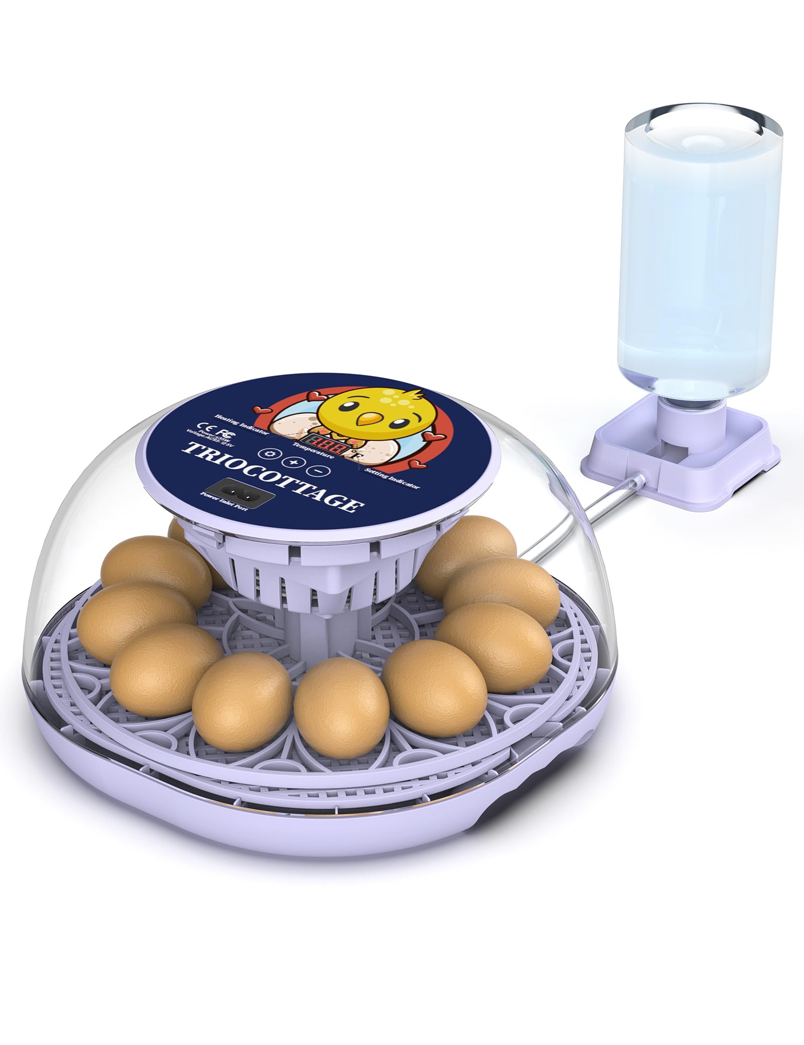 Snapklik.com : TRIOCOTTAGE 12 Clear Egg Hatching Incubator