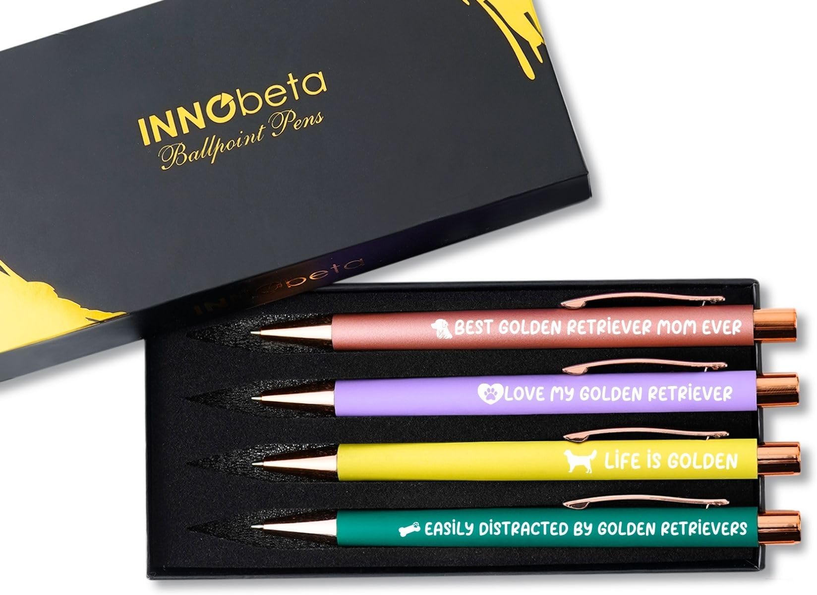 Amazon.com : InnoBeta Pomeranian Gifts for Women, Ballpoint Pen Set of 4, Pomeranian Mom Gifts ...