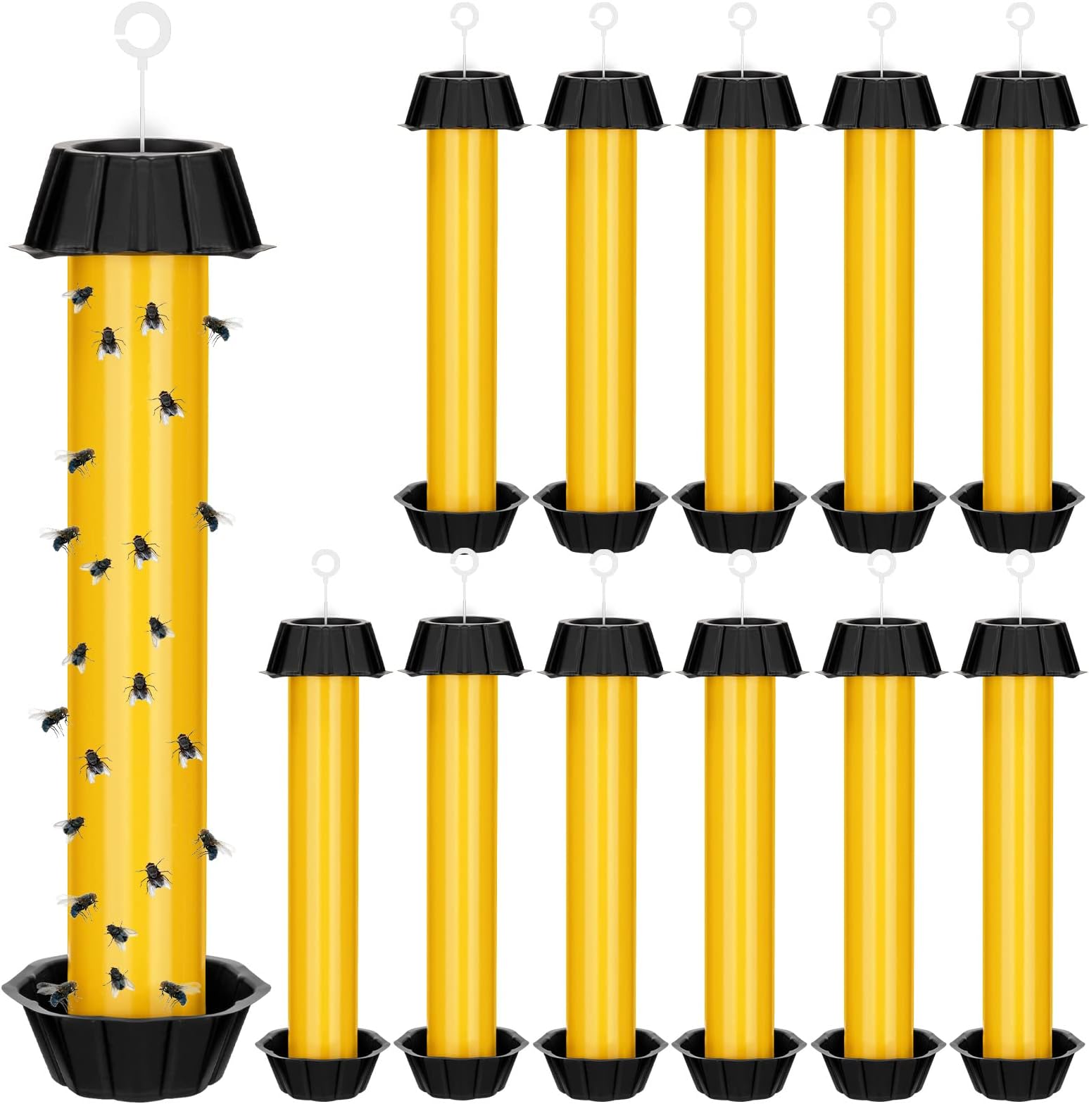 Amazon.com : Qualirey Fly Traps for Indoor Outdoor Hanging Fly Stick ...