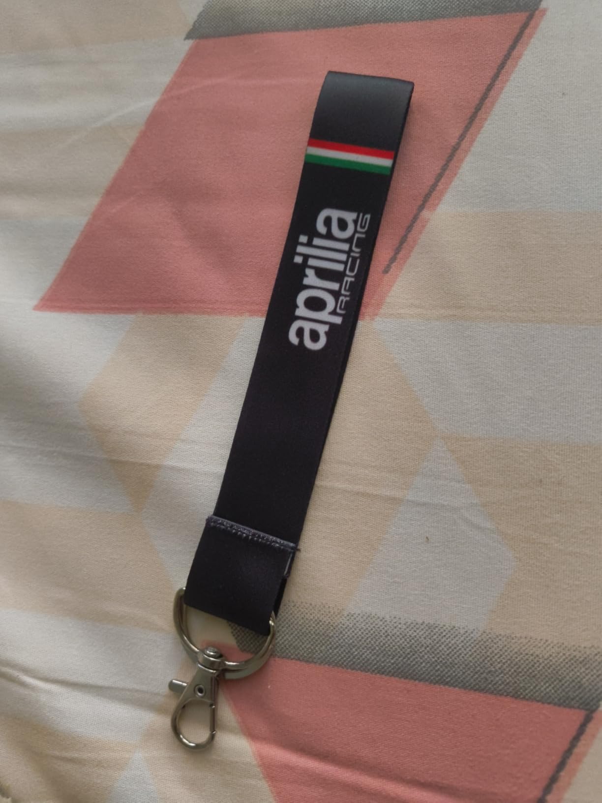 SIGNOOGLE Fabric 1 Pcs Multicolored Aprilia Lanyard Keychain Holder ...