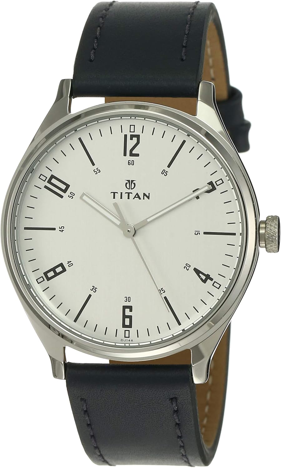 Titan Men's Quartz Watch with Analog Display and Leather Bracelet ...