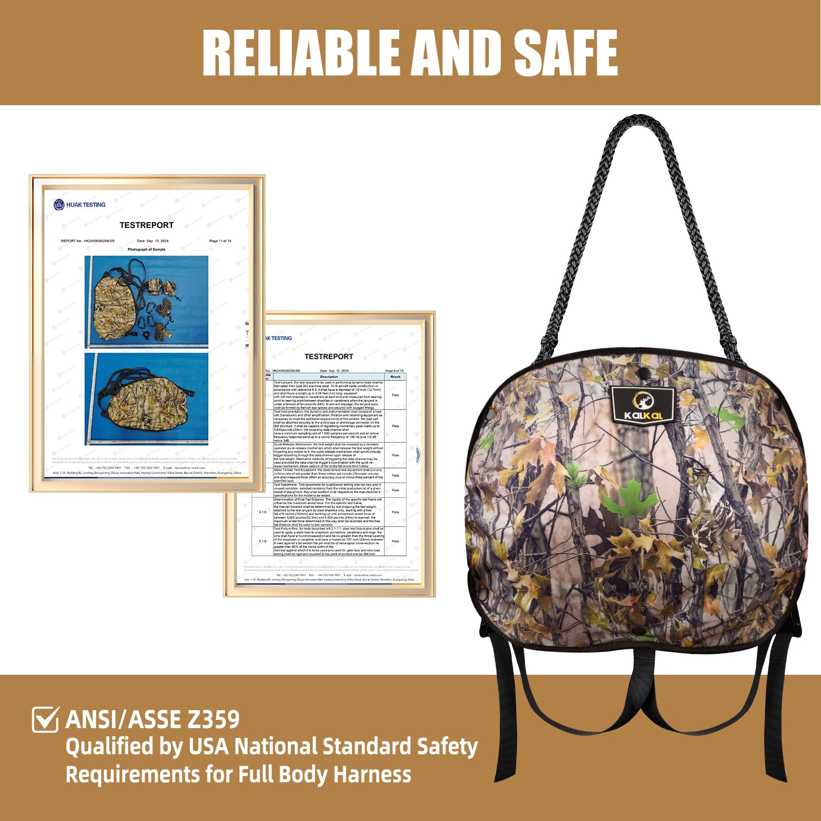 Snapklik.com : Kalkal Saddle Hunting Kit, Lightweight Camo Hunting ...