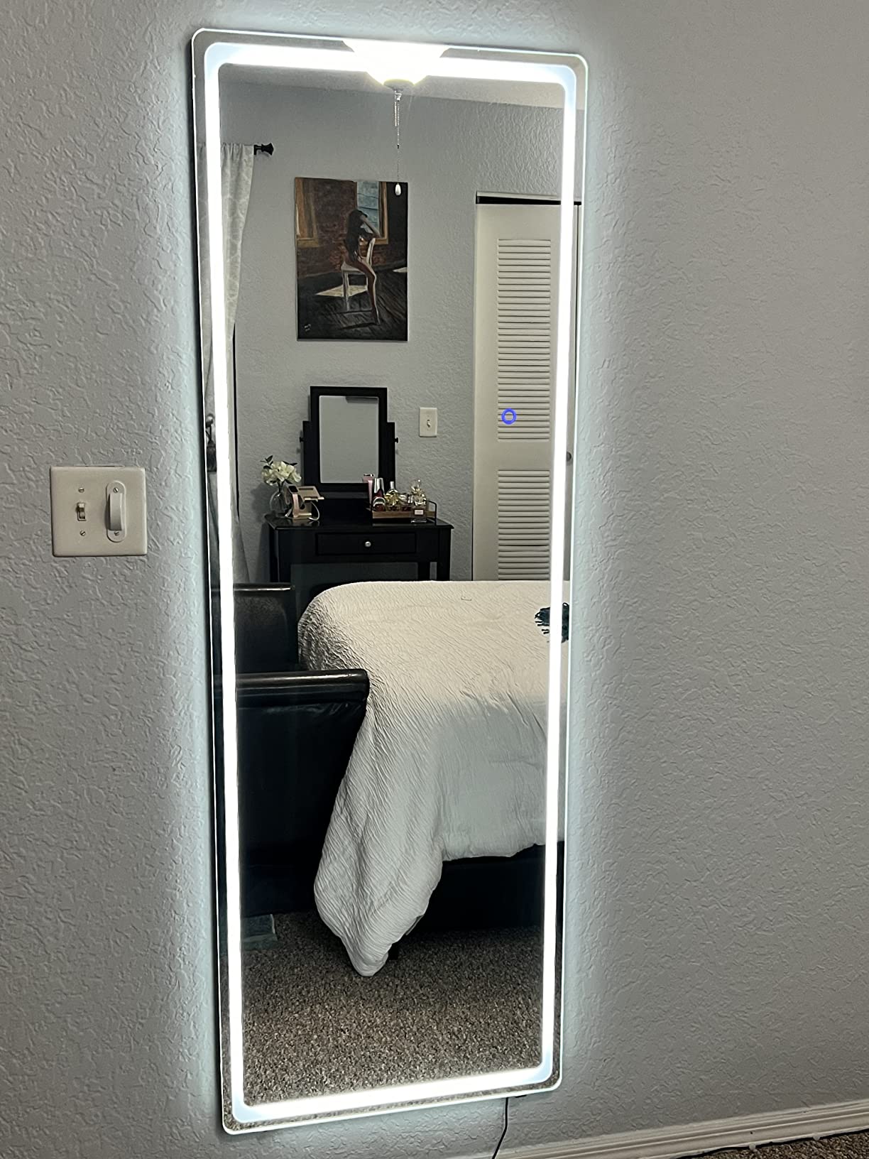 $50/mo - Finance Vierose 63" x 20" Full Length Mirror with Lights and ...