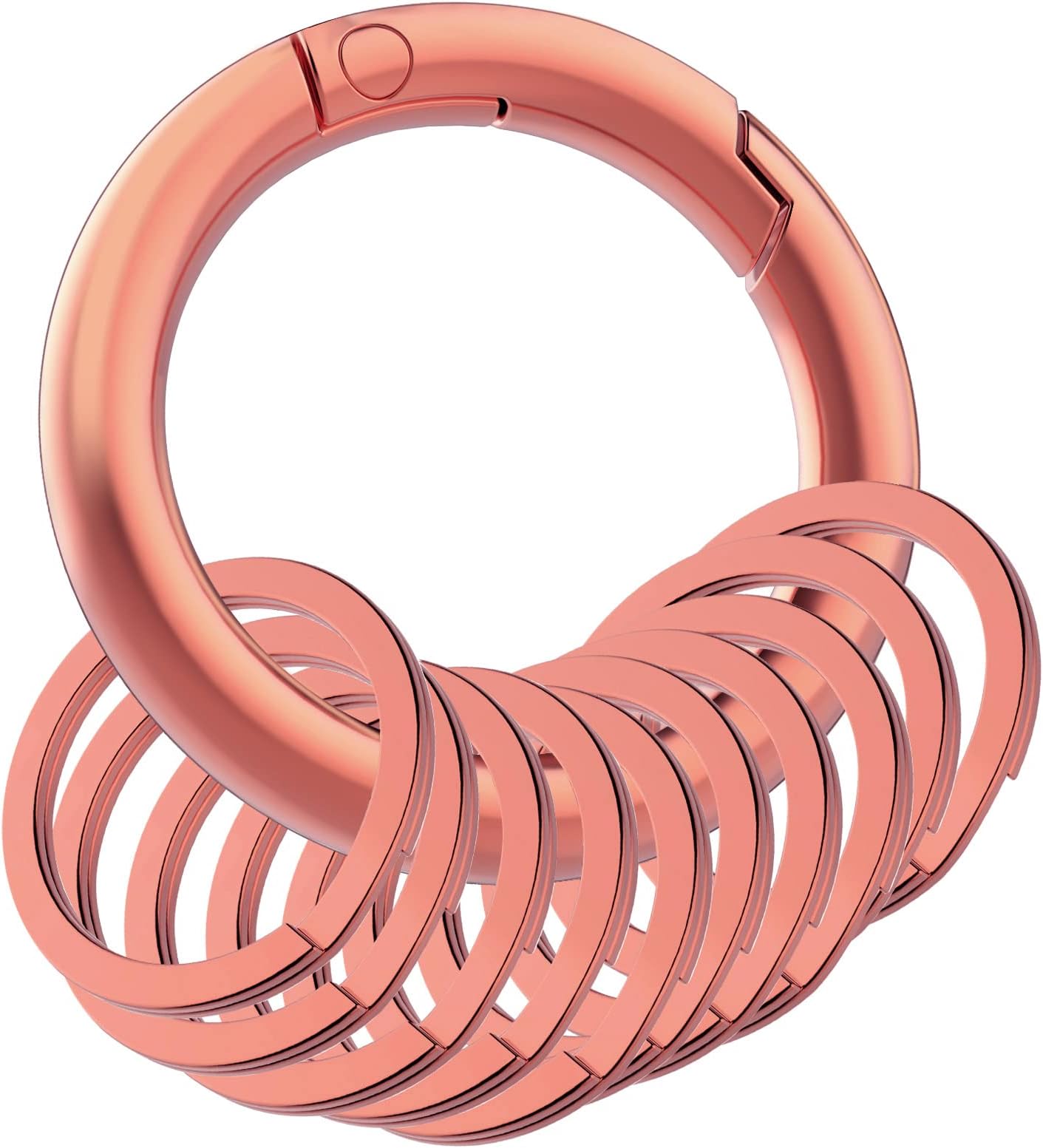 Amazon.com : Idakekiy Flat Key Rings 10 Pieces 1.18 Inch Split Keyrings ...