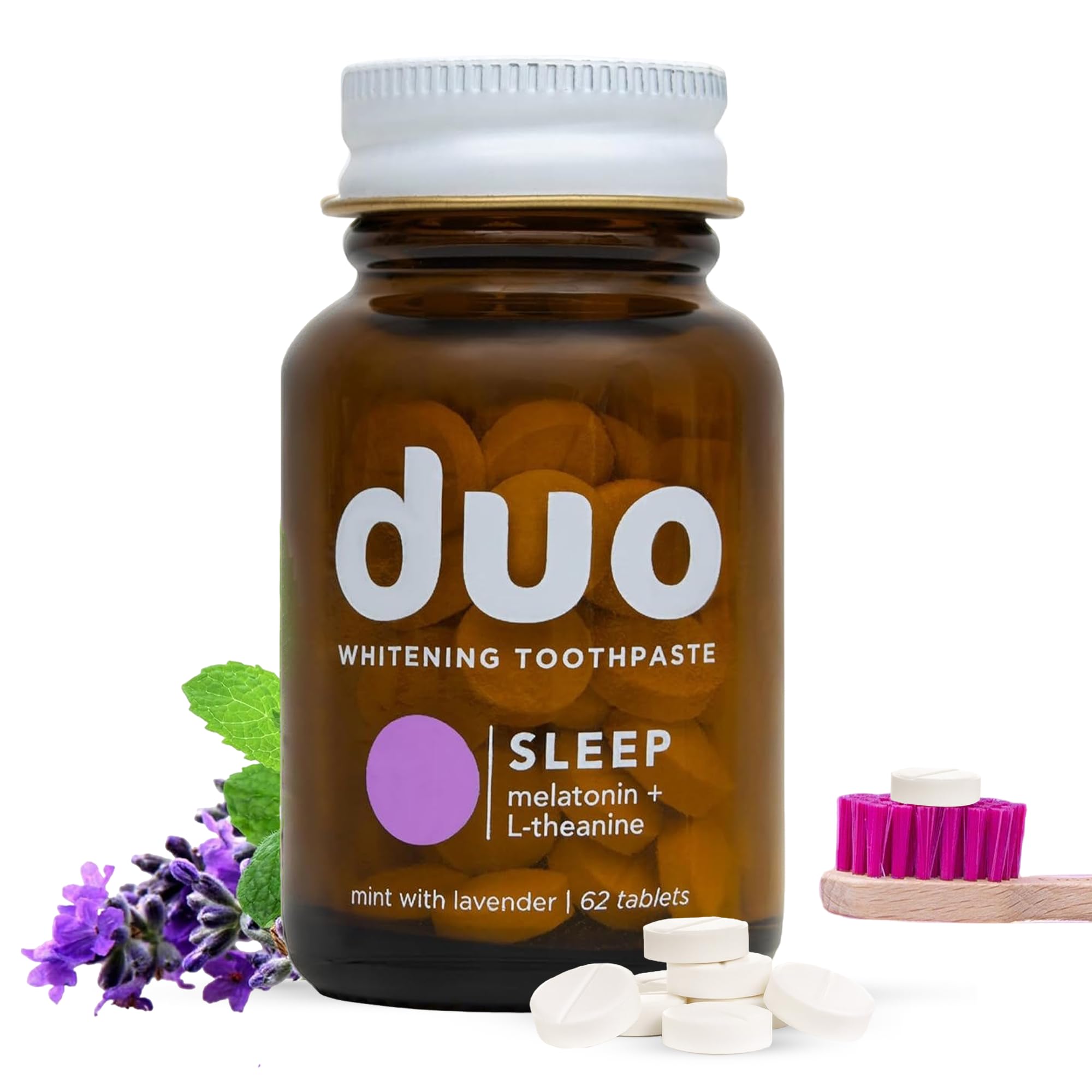 Amazon.com : Duo Sleep Toothpaste Tablets | Melatonin w/Nano ...