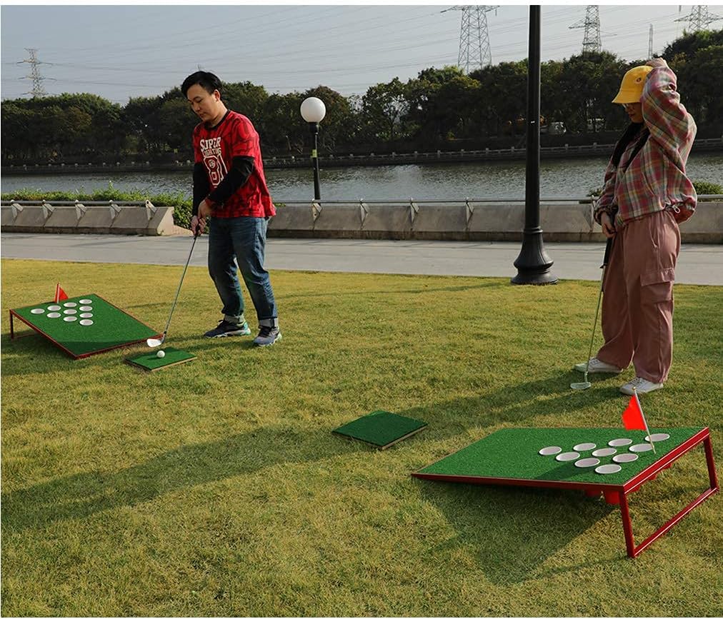 SPRAWL Golf Pong Cornhole Set Exciting Golf Chipping Game Pong Chip ...