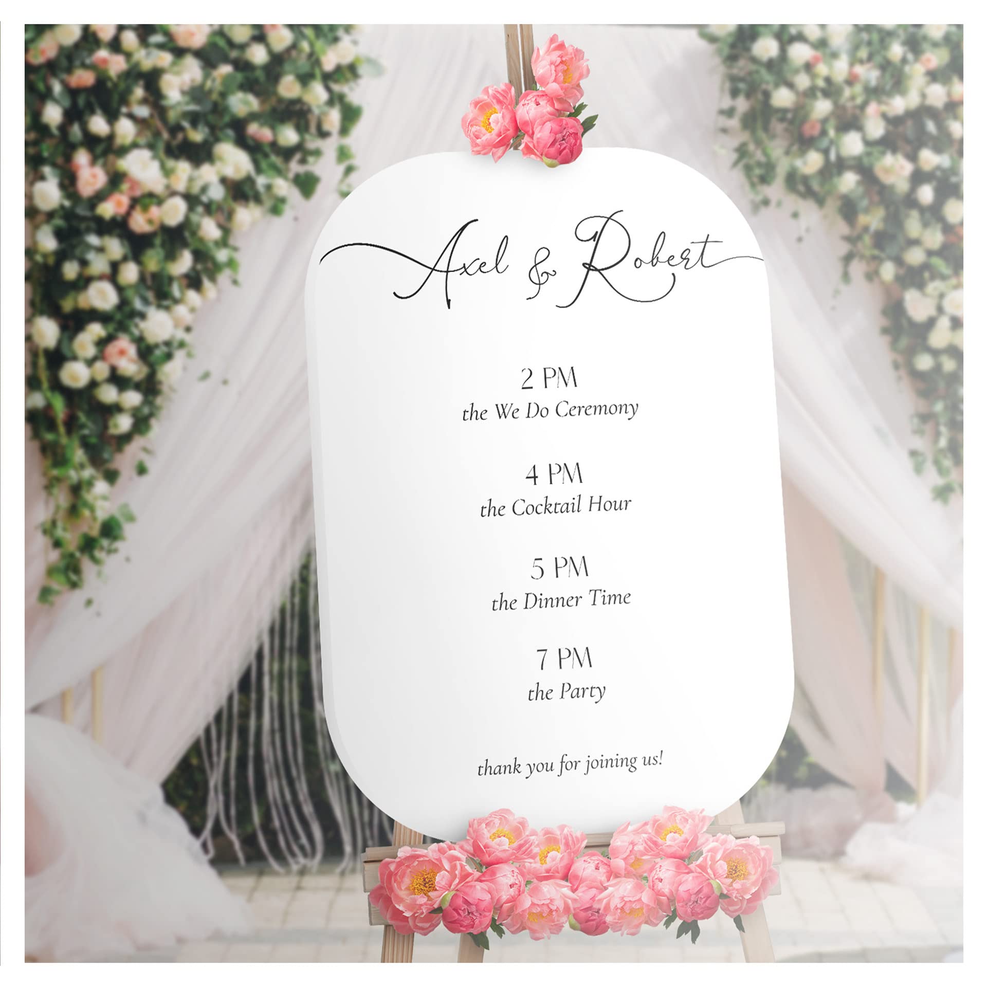 Wedding schedule sign 60 photos - Astyledwedding.com