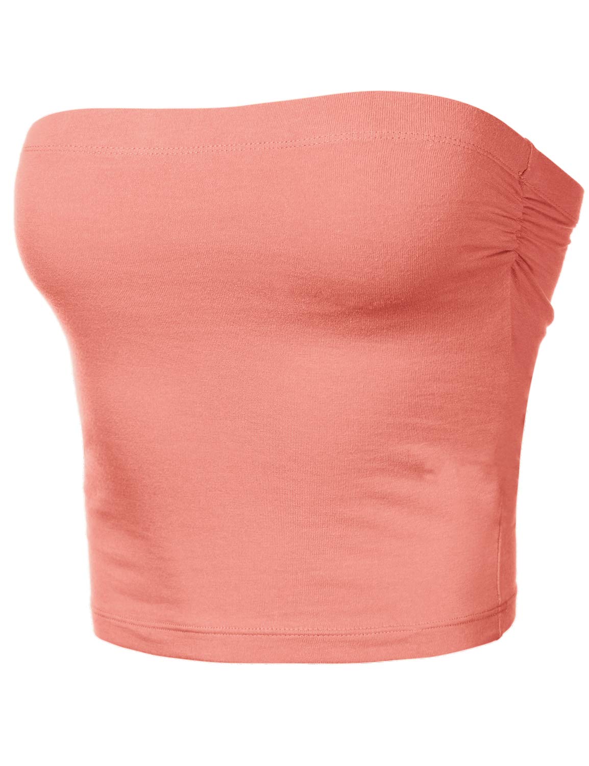 Snapklik.com : Womens Shapewear Tube Tops Strapless Ruched Built-in ...