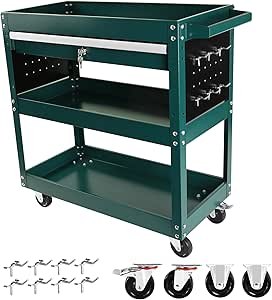 Amazon.com: Nanberone 3 Tier Rolling Tool Cart - Heavy Duty Utility Cart Tool Organizer with ...