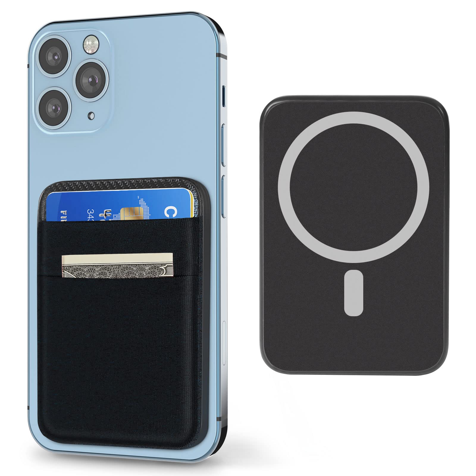 takyu Magnetic Wallet Compatible with Mag-safe, Stretchy Lycra Phone ...